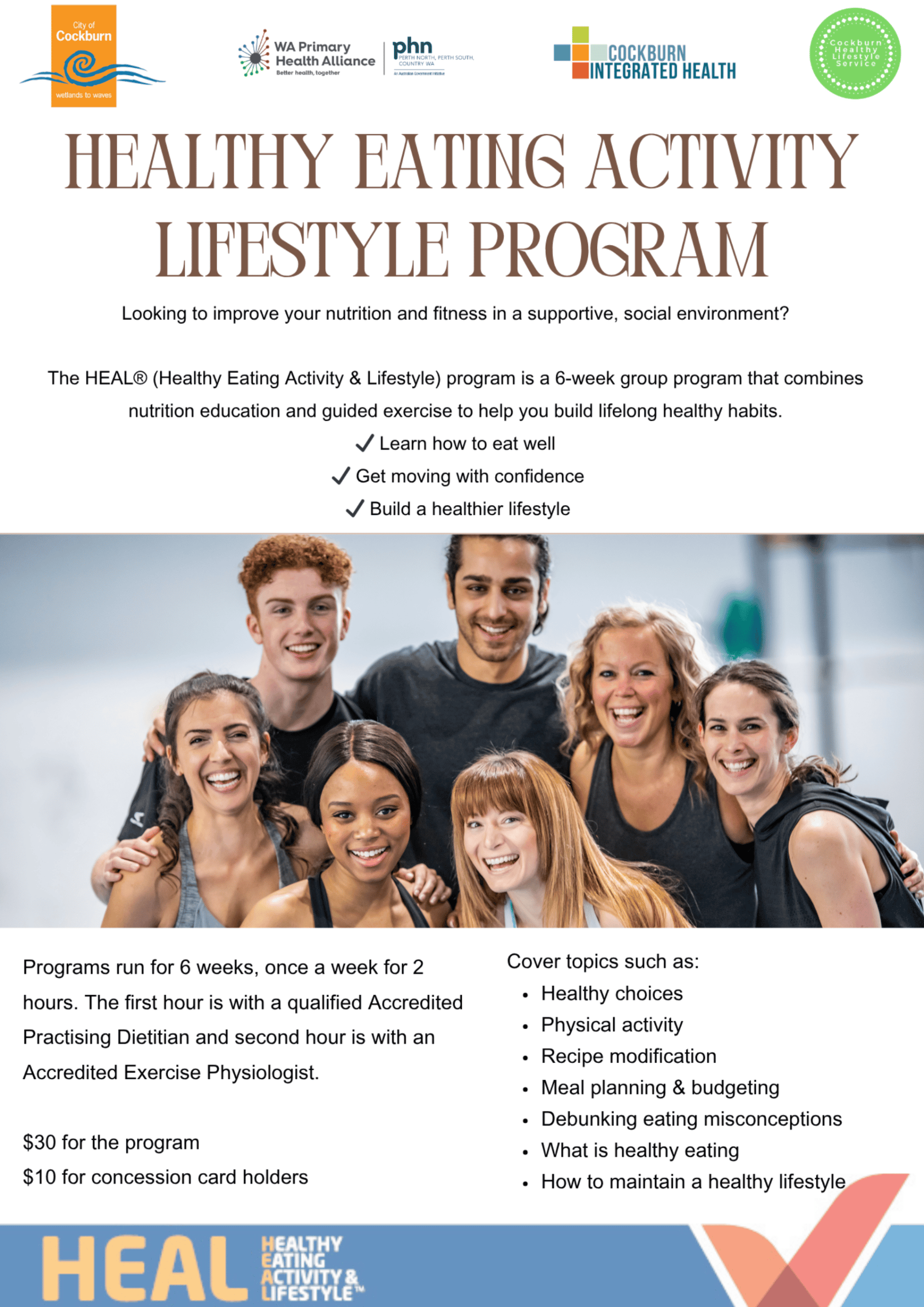 Programs & Services - Cockburn Healthy Lifestyle Service